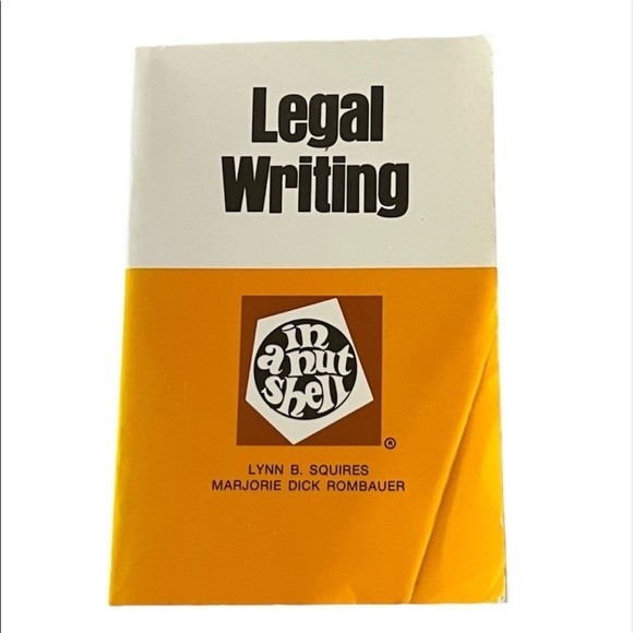 Vintage | Accents | Legal Writing In A Nutshell Legal Book | Poshmark